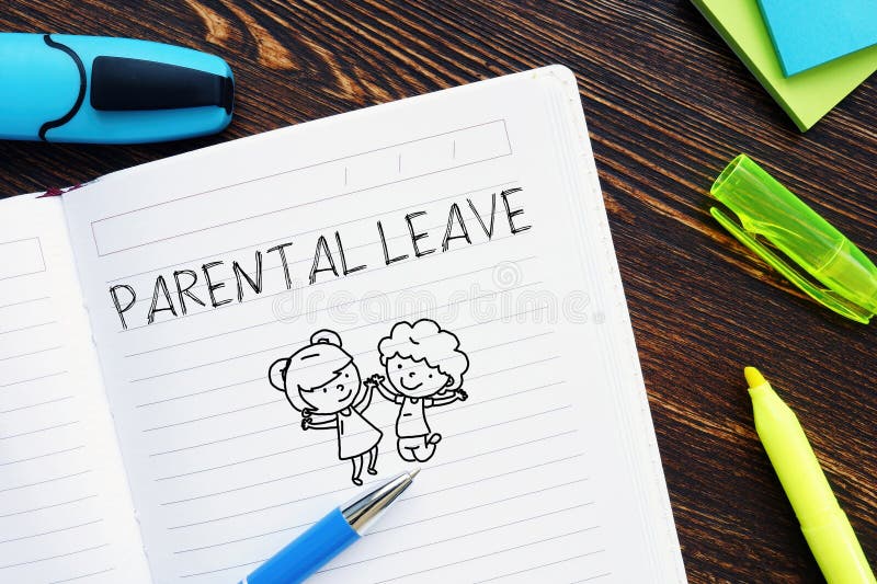Parental Leave is Shown Using the Text and Picture of Children Stock ...