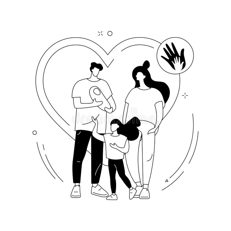 Parental Responsibility Abstract Concept Vector Illustration. Stock ...