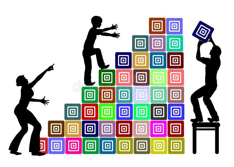 Parental Support in Education Stock Illustration - Illustration of ...