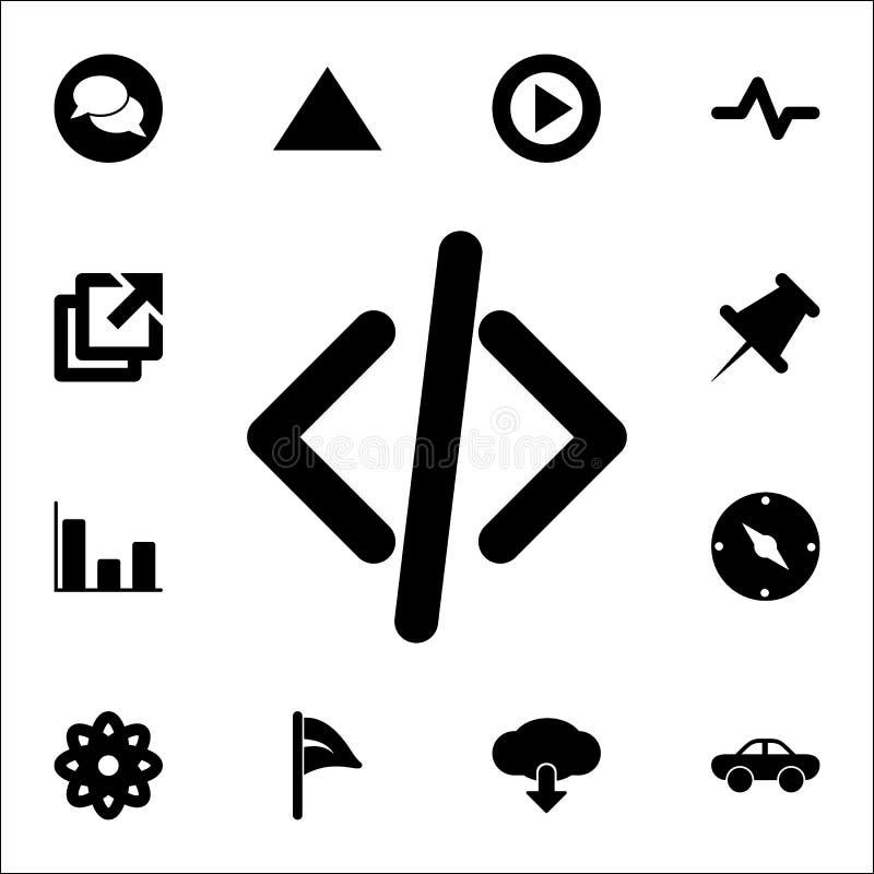 Parentheses and Oblique Icon. Web Icons Universal Set for Web and ...