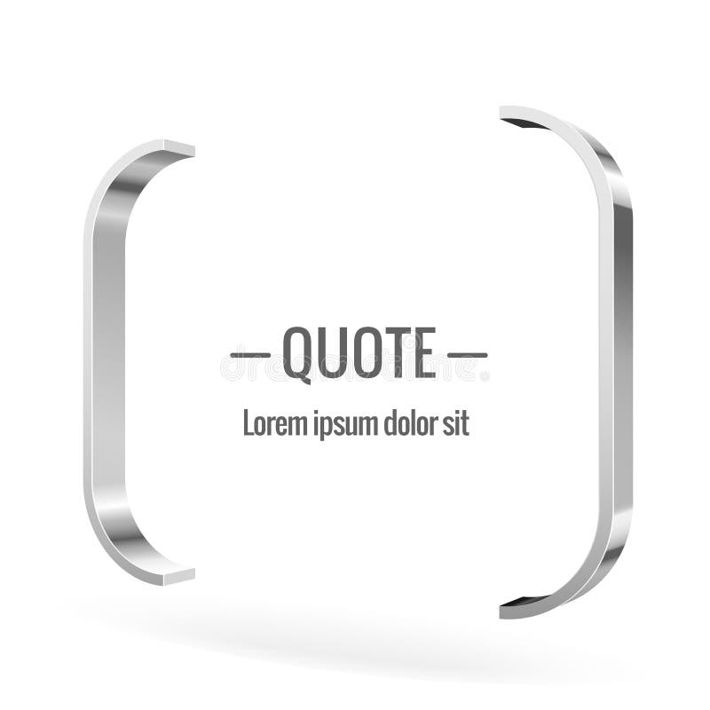 Parentheses Sign. Quote, Message Stock Vector - Illustration of concept ...