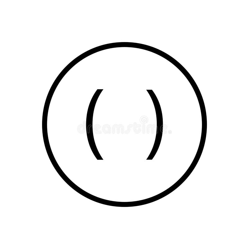 Parenthesis Sign Stock Illustrations – 782 Parenthesis Sign Stock ...