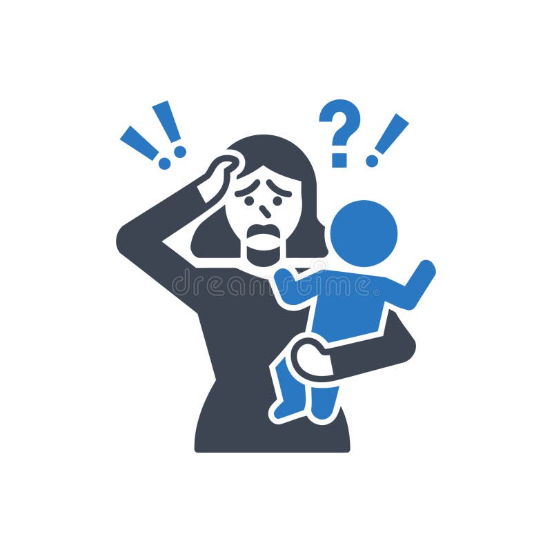 Parenting Frustration Expression Icon Stock Vector - Illustration of ...