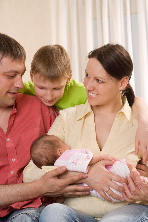 Parents avec un fils image stock. Image du maman, caucasien - 12943521