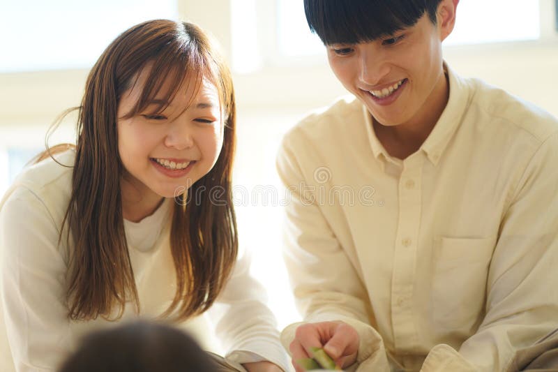 Parents and Children Playing Stock Image - Image of cute, people: 324862945
