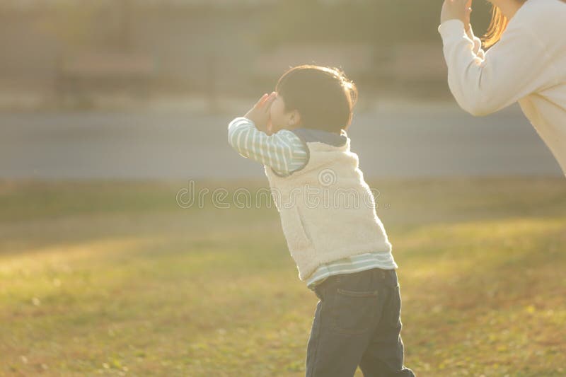 Parents and Children Shouting Out Loud Stock Photo - Image of ...