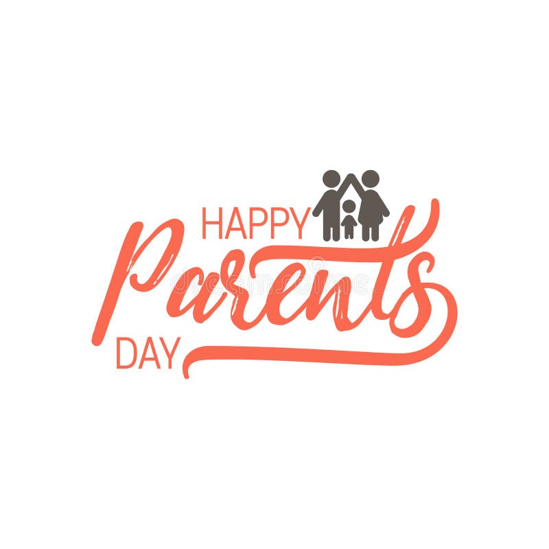 Parents Day Badge Design . Sticker, Stamp, Logo - Handmade. with the ...