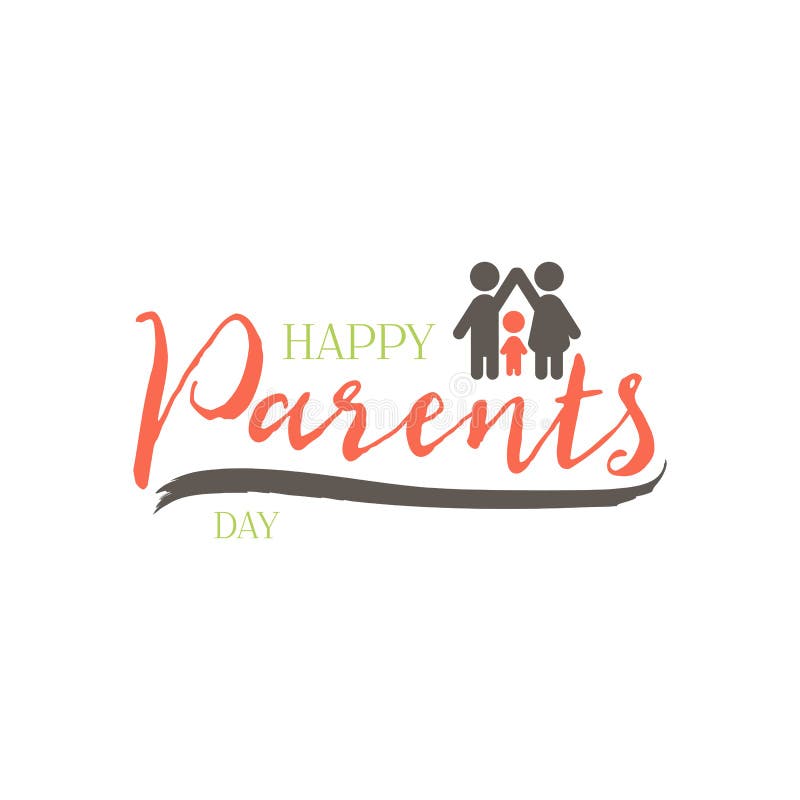 Parents Day Badge Design . Sticker, Stamp, Logo - Handmade. with the ...