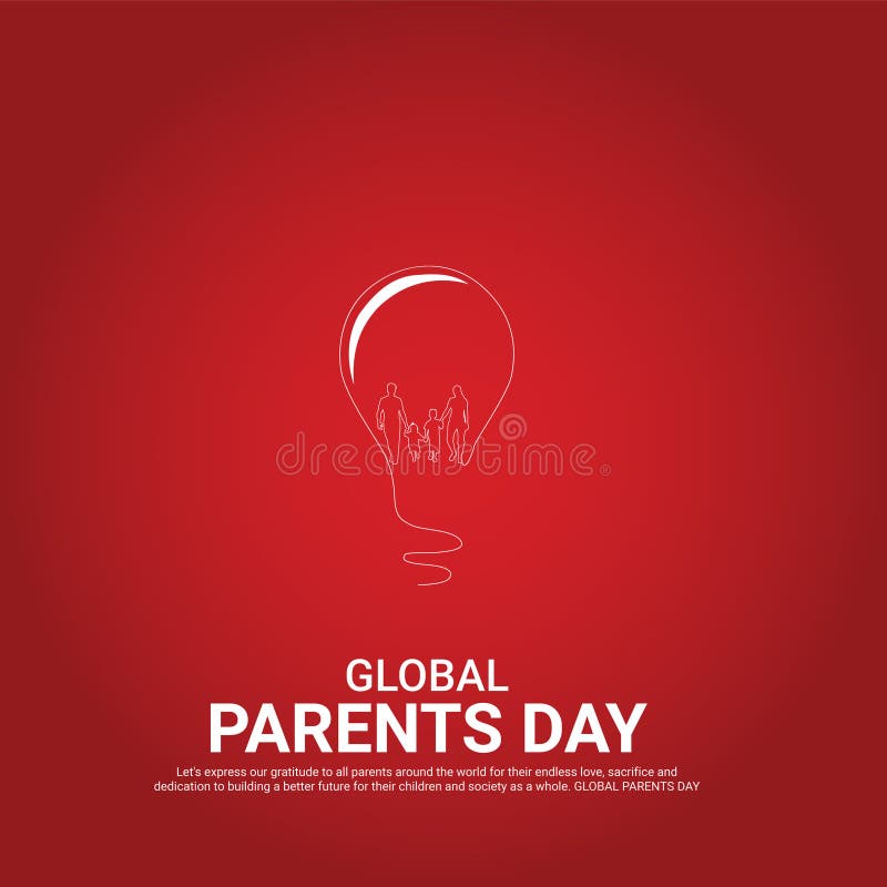 Parents Day Creative Ads Global Parents Day Design Jun 1 Stock ...