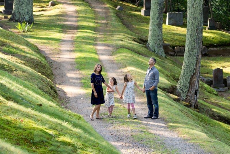Family on a path stock photo. Image of path, demonstrate - 99113758