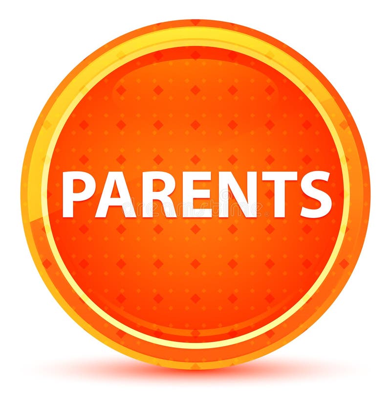 Parents Natural Orange Round Button Stock Photo - Image of author ...