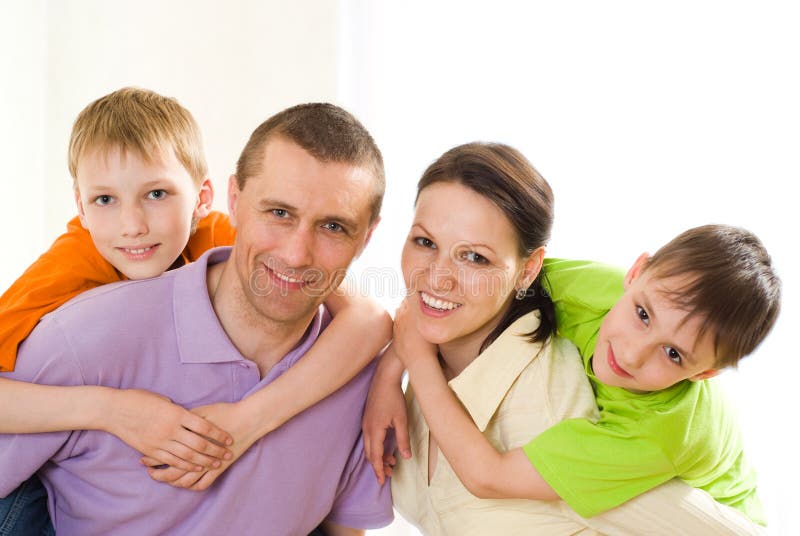 Parents with Their Children Stock Image - Image of parents, activity ...