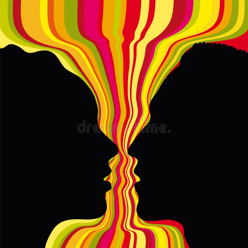 Pares (vector) ilustración del vector. Ilustración de besos - 10419229