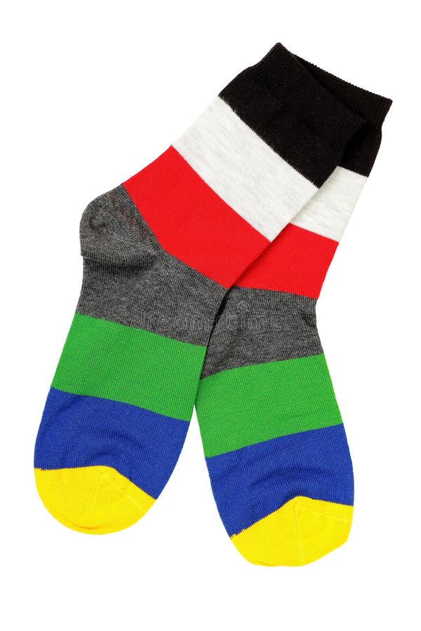 Pares De Calcetines Aislado En Blanco Caminos De Recortes Incluidos ...