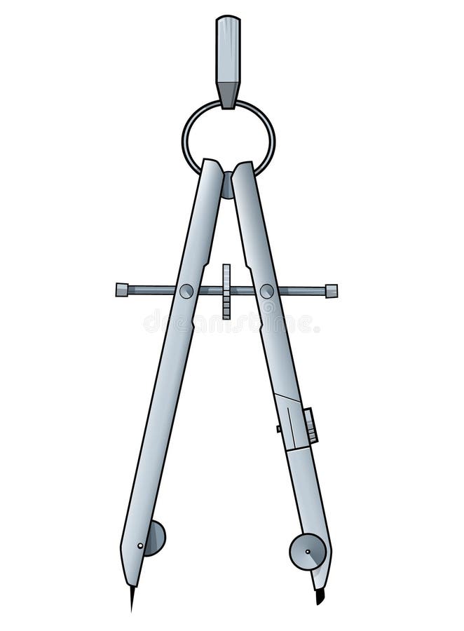 Compases Para El Gráfico Compás De La Escuela Para Los Círculos De ...