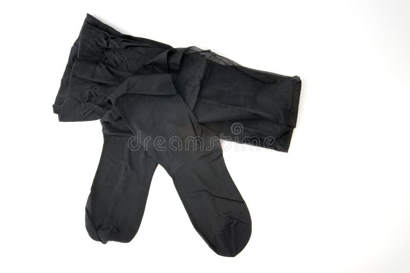 Pares de pantyhose negro imagen de archivo. Imagen de nilones - 12073229