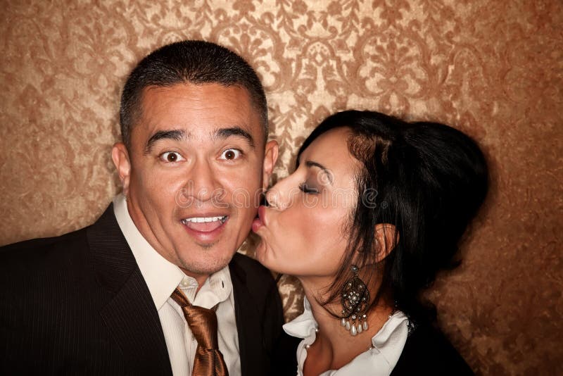 Pares hispánicos imagen de archivo. Imagen de labios - 13441925