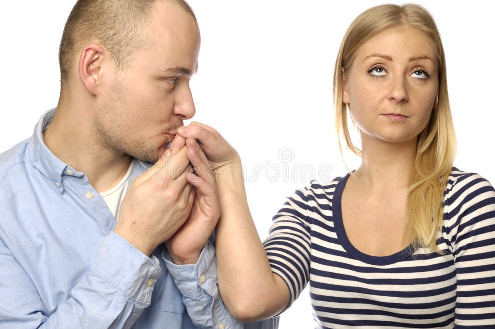 Pares jovenes en blanco imagen de archivo. Imagen de encantador - 23184163