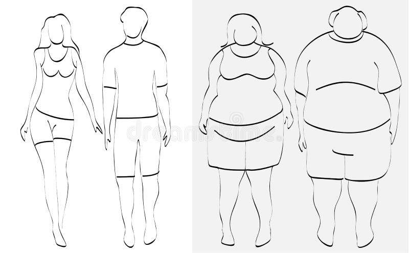Figura Gorda E Magro Da Mulher Ilustração do Vetor - Ilustração de ... Figura Gorda E Magro Da Mulher Ilustração do Vetor - Ilustração de ...