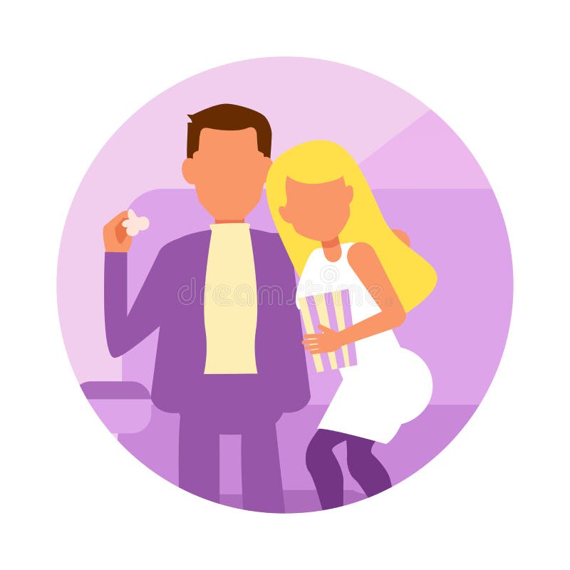 Pares no vetor do filme ilustração do vetor. Ilustração de cartoon ...