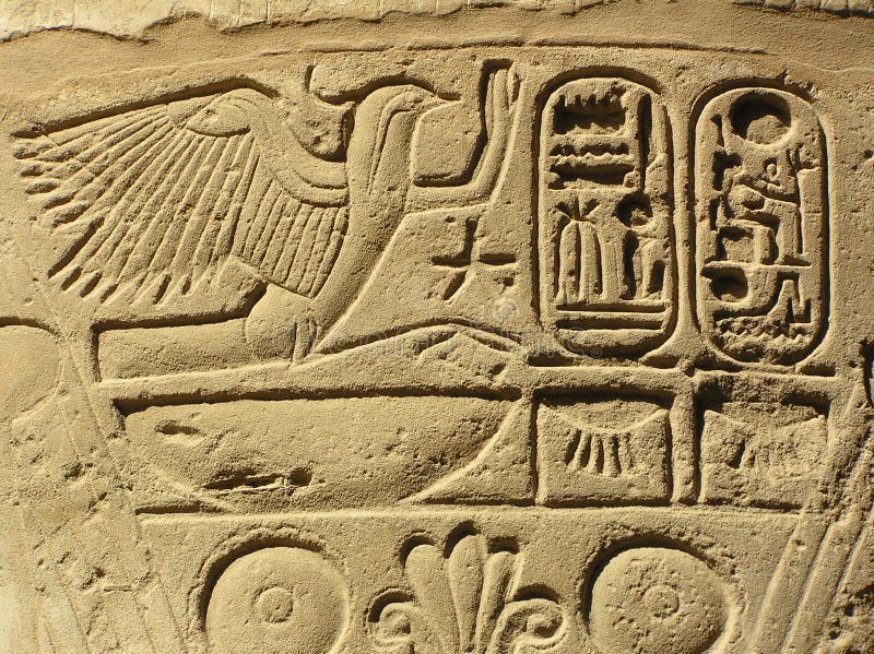 Parete del geroglifico immagine stock. Immagine di scriva - 1638237