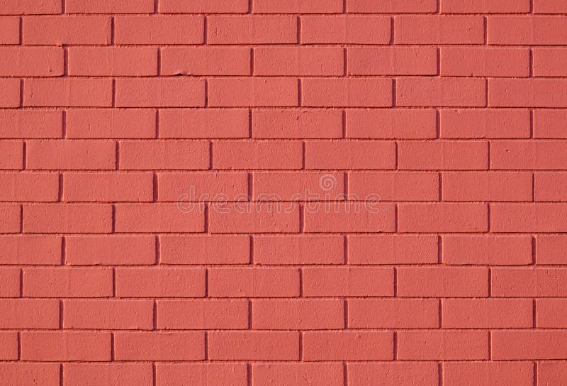 Parete Di Colore Rosso Di Mattone Fotografia Stock - Immagine di ruvido ...