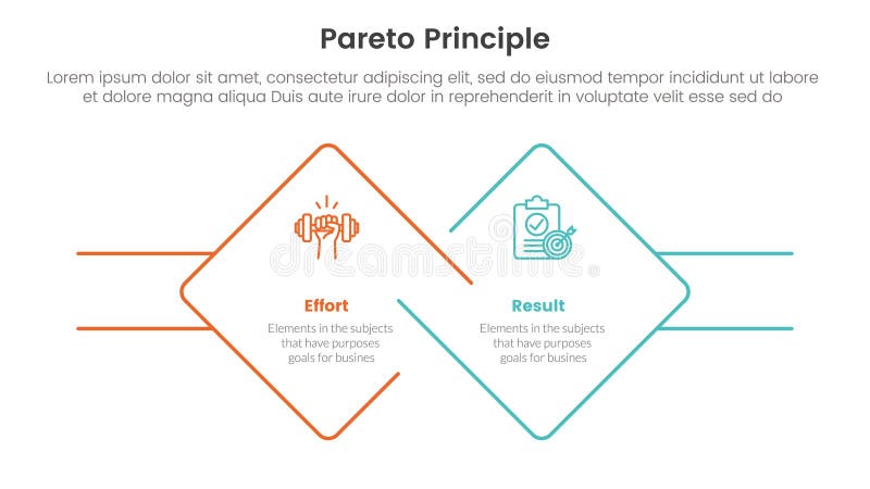 Pareto Principle Comparison or Versus Concept for Infographic Template ...