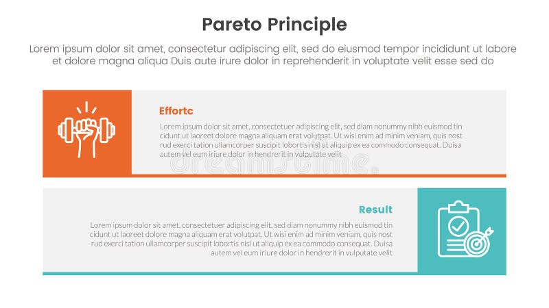 Pareto Principle Comparison or Versus Concept for Infographic Template ...