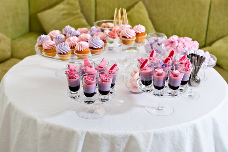 Parfe dessert and cupcakes stock image. Image of berry - 43741603