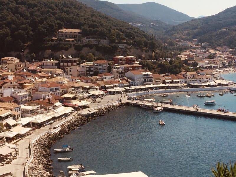 Parga is beautiful stock image. Image of port, greece - 201447281