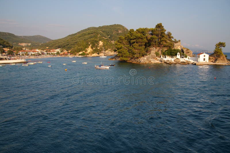 Parga,Greece stock image. Image of greece, church, hills - 22499119