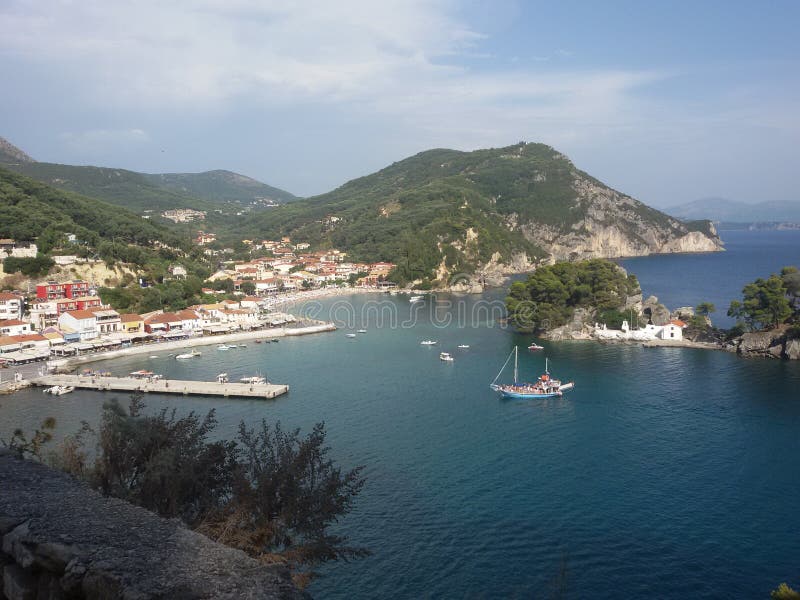 Parga Greece editorial stock image. Image of parga, greece - 128254324