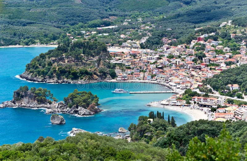 Parga city, greece stock image. Image of city, mediterranean - 32552979