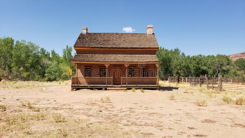 Pariah Ghost Town in Utah stock image. Image of cottage - 217435435
