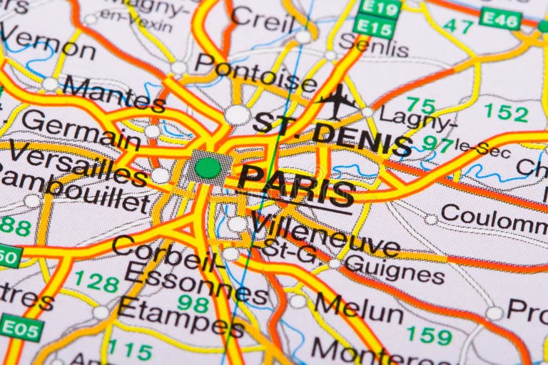 460 Paris Road Map Stock Photos - Free & Royalty-Free Stock Photos from ...