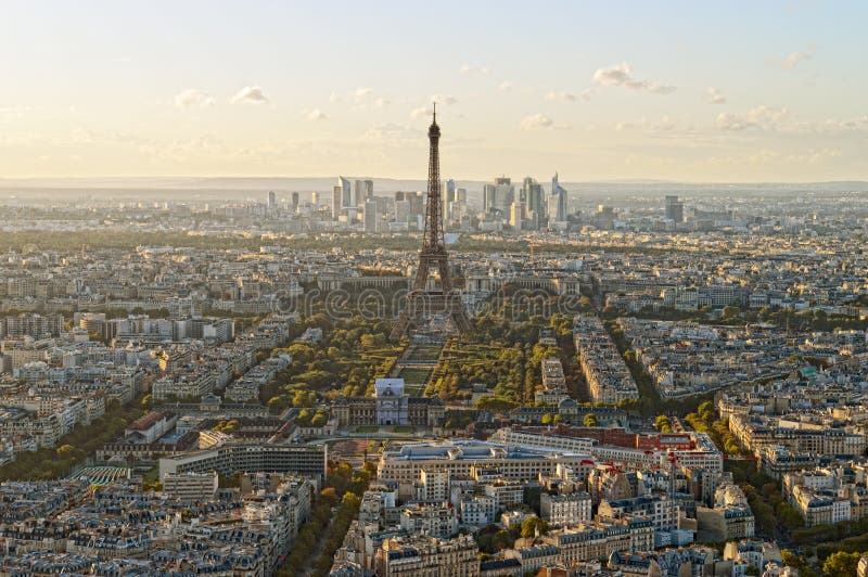 Paris from above. stock image. Image of cities, city - 100219373