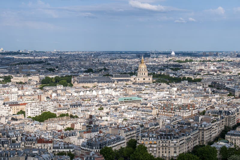 Paris from above stock photo. Image of cathedral, skyline - 100236660