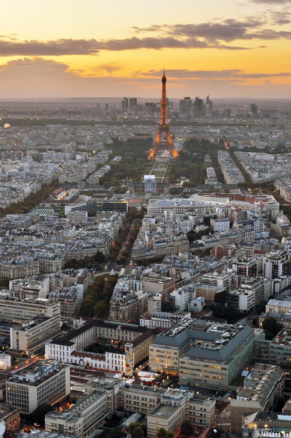 Paris from above. editorial photo. Image of famous, eiffel - 101265831