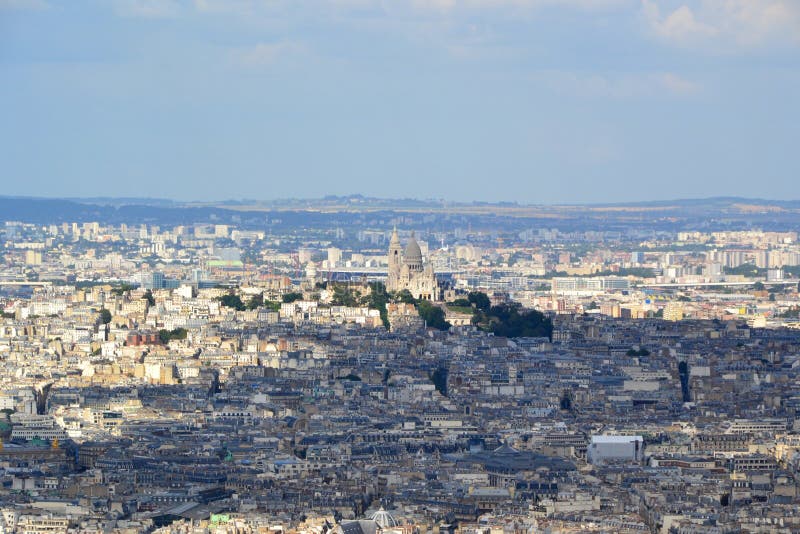 Paris aerial view stock photo. Image of residential, parisian - 26632276