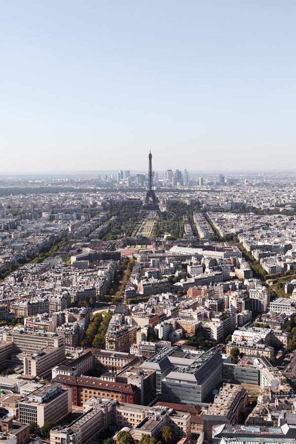Paris, aerial view. stock photo. Image of european, city - 52096664
