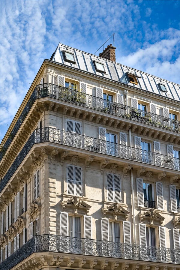 Paris, ancient buildings editorial stock photo. Image of architecture ...