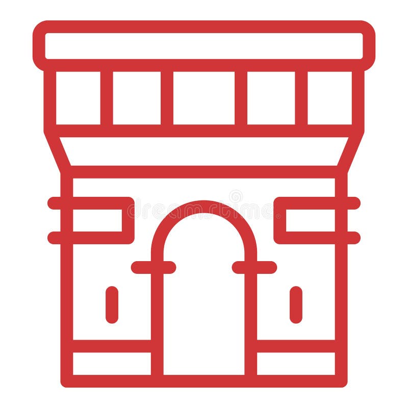 Arch icon digital purple stock vector. Illustration of niche - 155210624