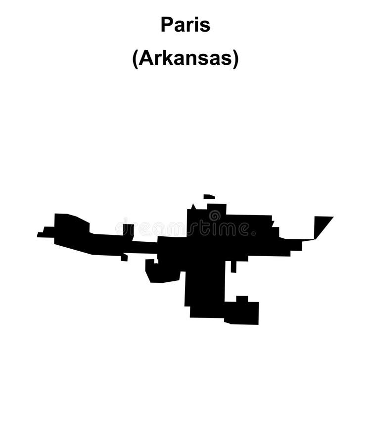 Paris outline map stock illustration. Illustration of icon - 385907952