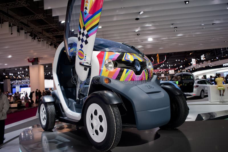 Paris Auto Show, Renault Electric Car Editorial Stock Photo - Image of ...