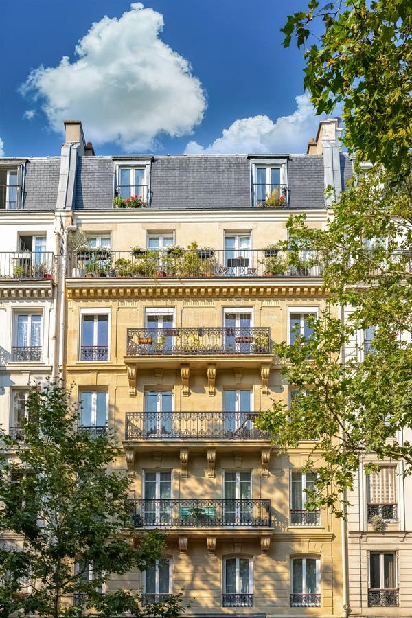 Paris, beautiful building stock photo. Image of outdoor - 266050656