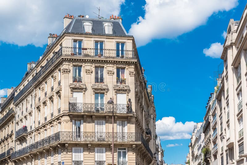 Paris, beautiful buildings stock image. Image of city - 130896363