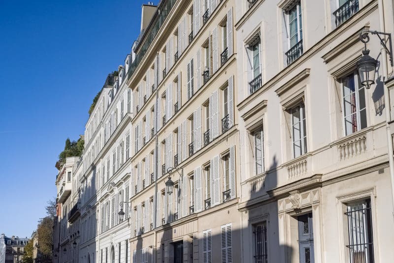 Paris, beautiful facades stock image. Image of landmark - 340610625