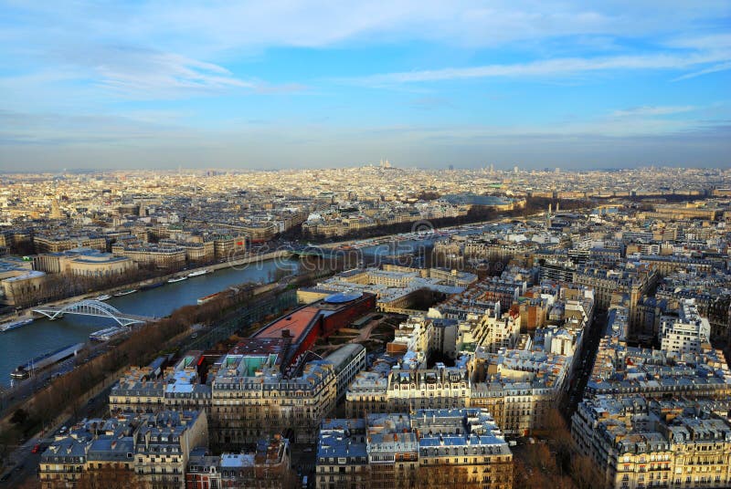 Paris bird s eye view stock photo. Image of avenue, house - 6723424