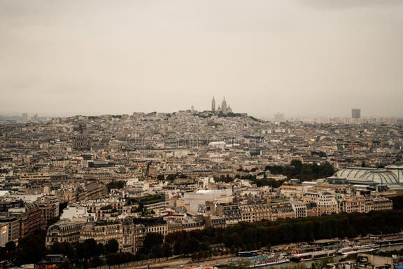 Paris from bird s eye view stock photo. Image of eiffel - 343589422