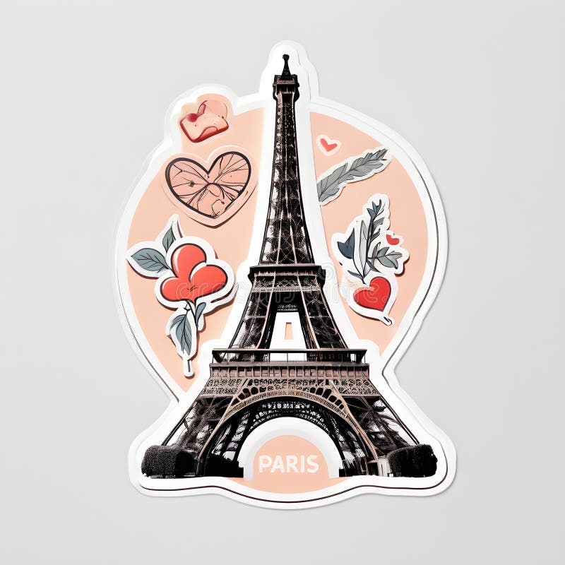 Paris on black stock illustration. Illustration of line - 312341276